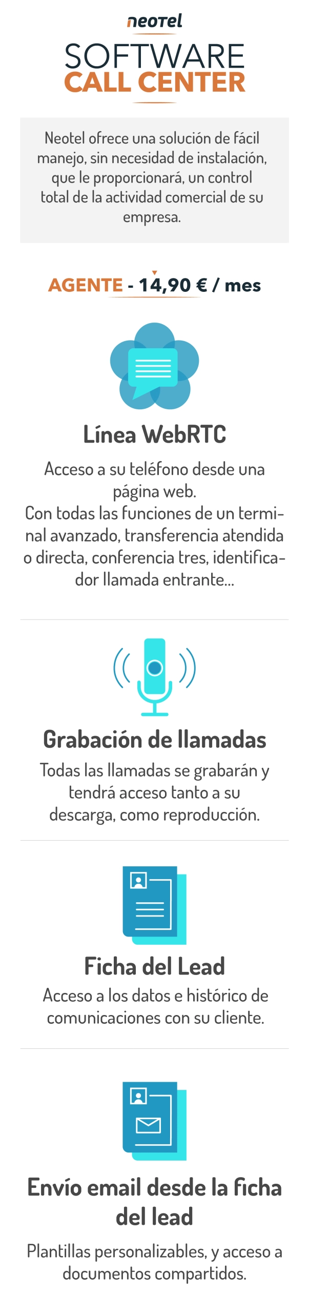 Software Call Center - Software Call Center CRM Centralita Virtual - Neotel